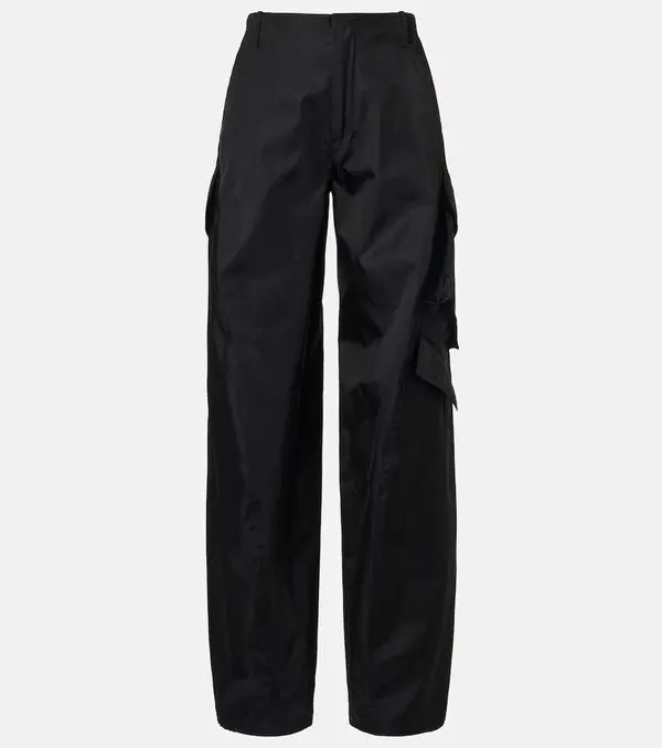 Alaïa Taffeta Cargo Pants - Black