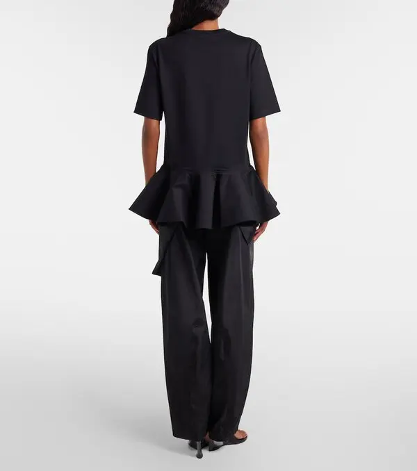 Alaïa Taffeta Cargo Pants - Black