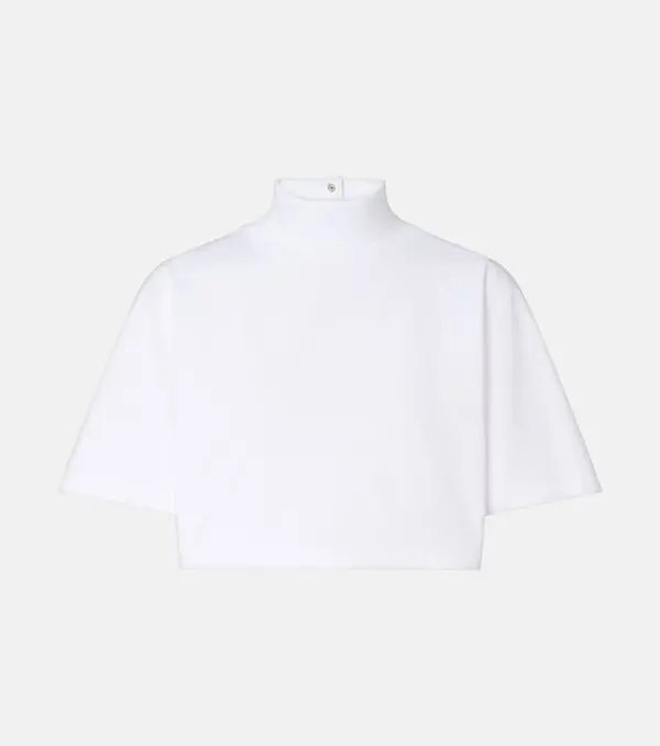 Alaïa Cotton Jersey T-shirt - White