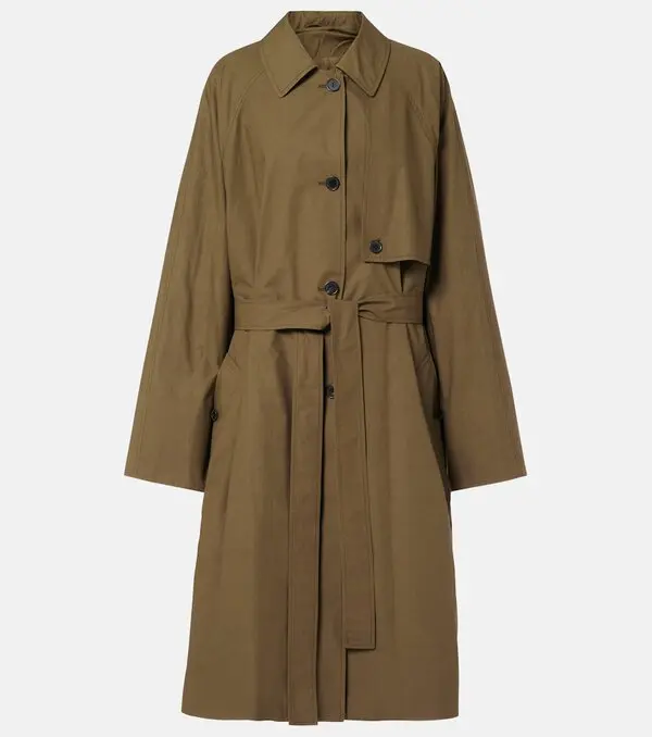 Calvin Klein Zeland Cotton Trench Coat - Brown