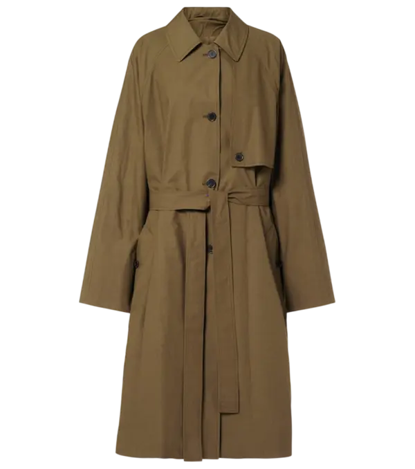 Calvin Klein Zeland Cotton Trench Coat - Brown