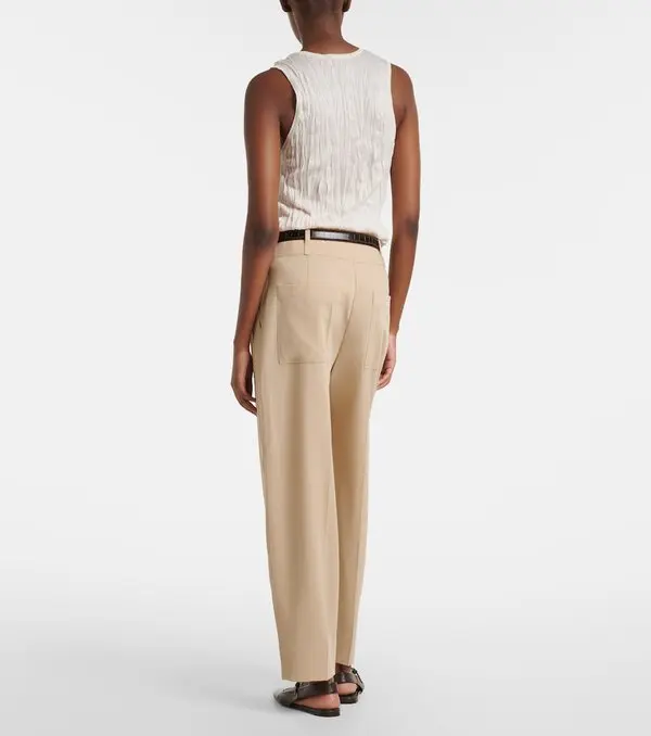 TOTEME Draped Wool Blend Pants