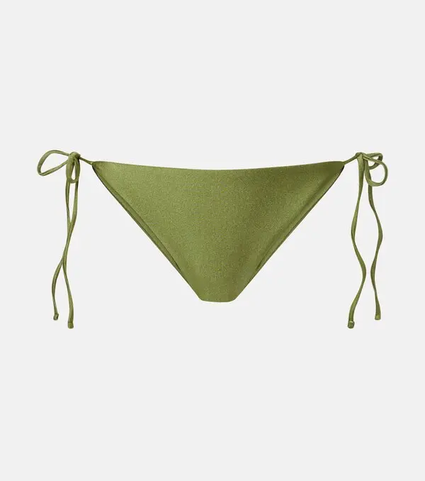 Jade Swim Ties Bikini Bottoms - Green
