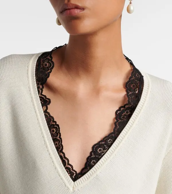 Valentino Garavani Vlogo Wool-blend Sweater