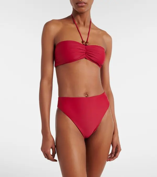 Jade Swim Incline Bikini Bottoms - Red