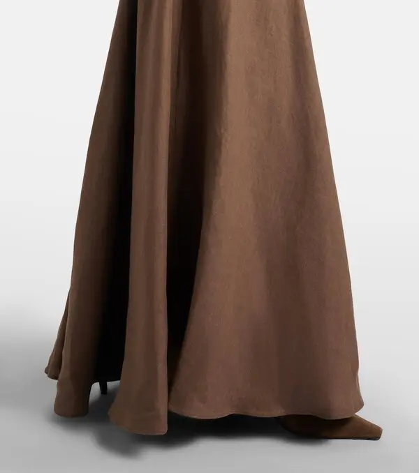 Ralph Lauren Eldred Linen Maxi Dress - Brown
