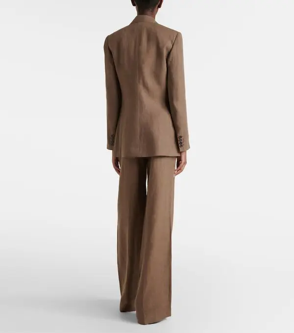 Ralph Lauren Dean Linen Wide-leg Pants