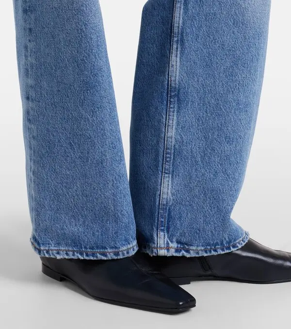 AGOLDE Low Rise Loose Straight Jeans - Blue