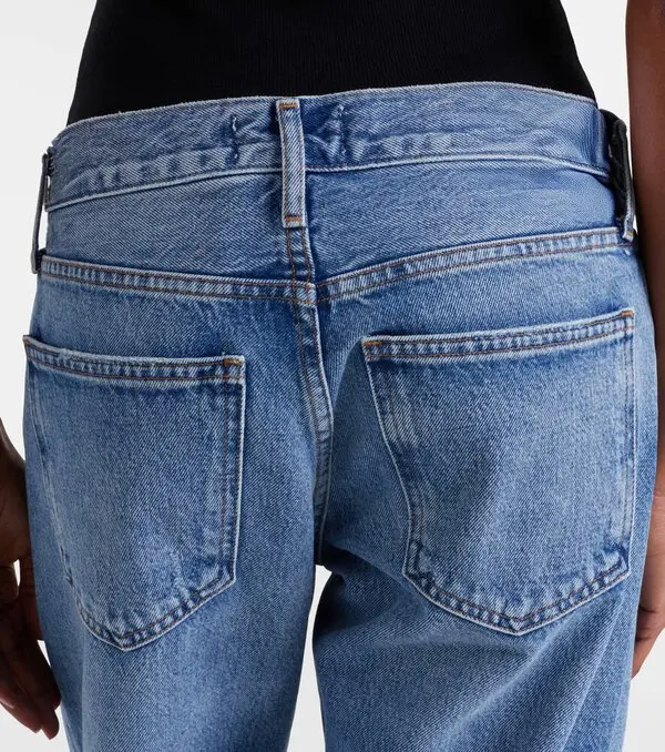 AGOLDE Low Rise Loose Straight Jeans - Blue
