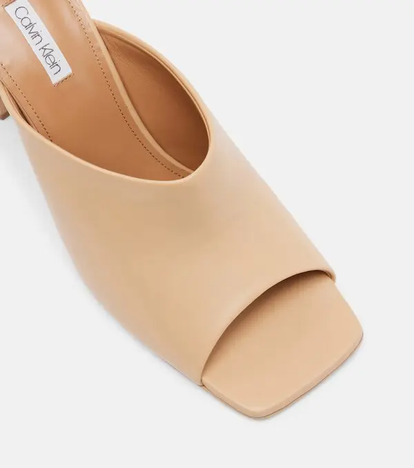 Calvin Klein Palma Leather Mules