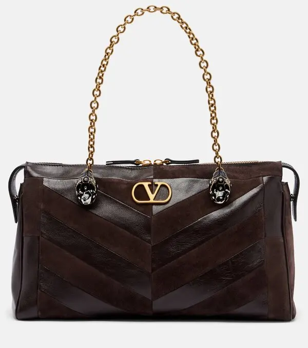 Valentino Garavani Panthea Shoulder Bag - Brown