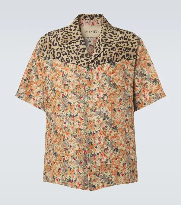 Valentino Garavani Printed Silk Bowling Shirt - Multicoloured