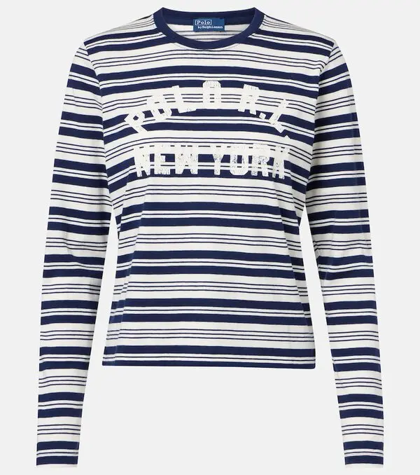Polo Ralph Lauren Striped Cotton T-shirt - Blue