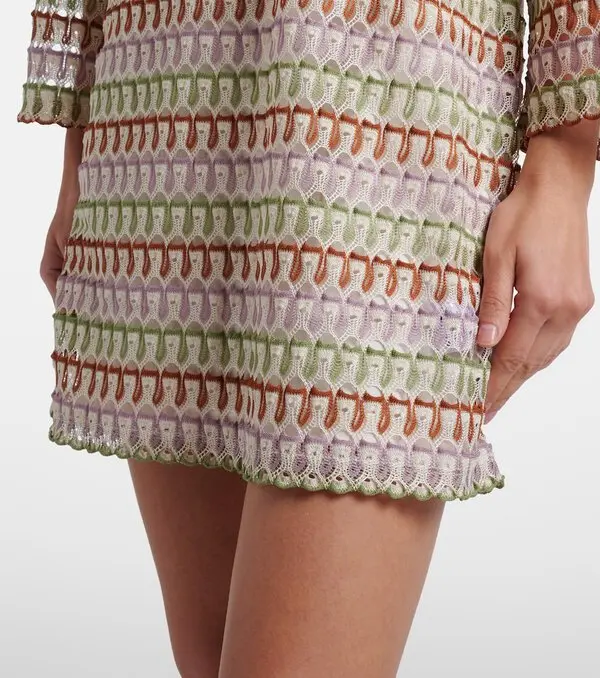 Veronica Beard Novien Crochet Minidress