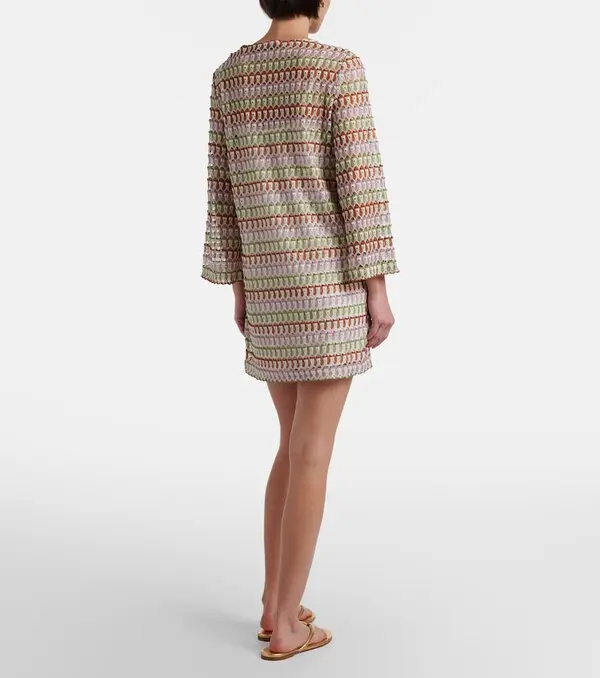 Veronica Beard Novien Crochet Minidress