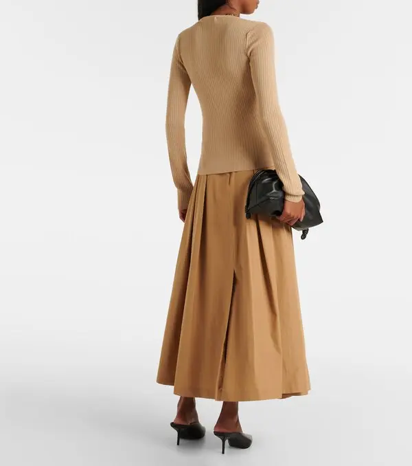 Max Mara Silk And Cashmere Sweater - Beige