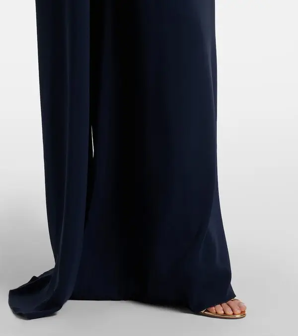 Oscar De La Renta Embroidered Gown - Blue