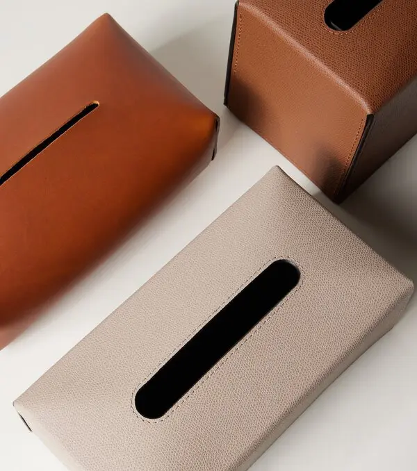 GIOBAGNARA Leather Tissue Holder