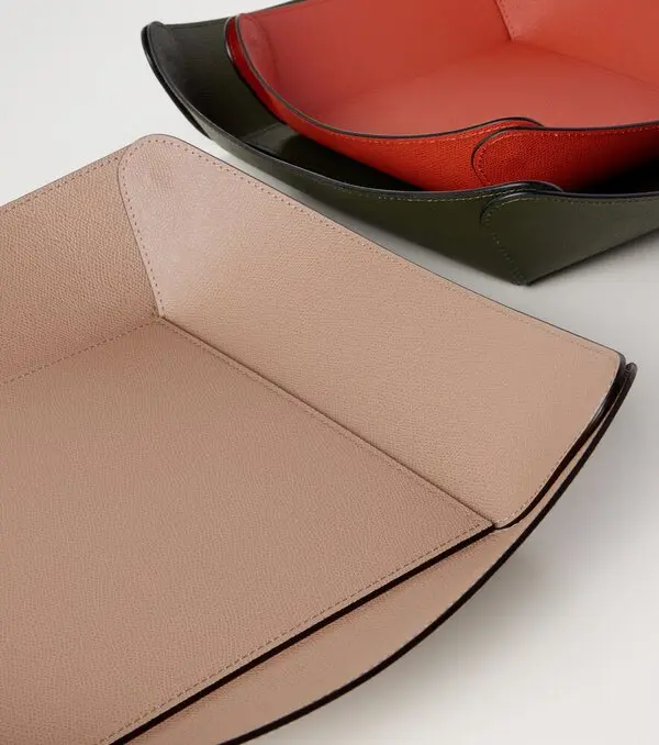 GIOBAGNARA Safran Large Leather Bowl - Grey