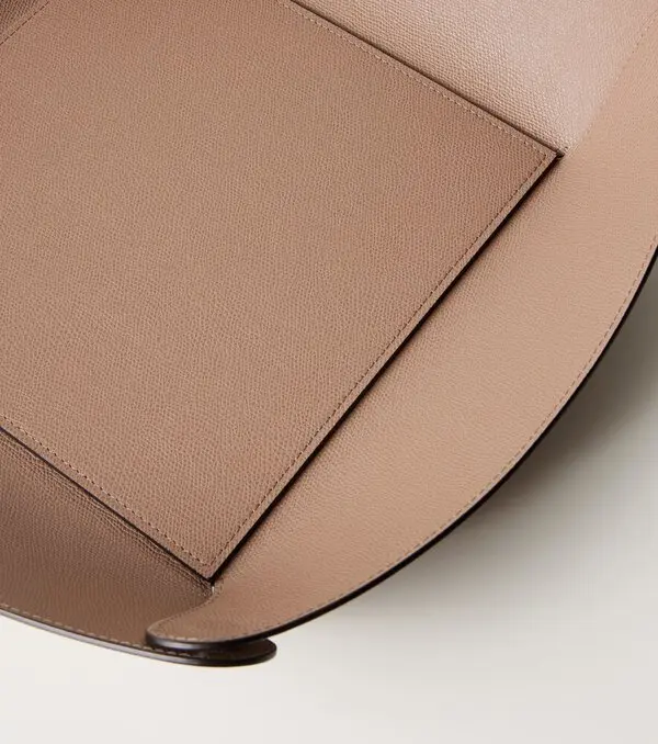 GIOBAGNARA Safran Large Leather Bowl - Grey