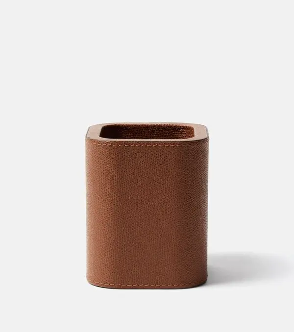 GIOBAGNARA Polo Leather Pen Pot