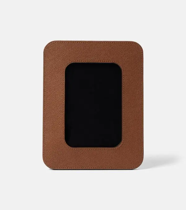 GIOBAGNARA Polo Small Leather Picture Frame - Brown