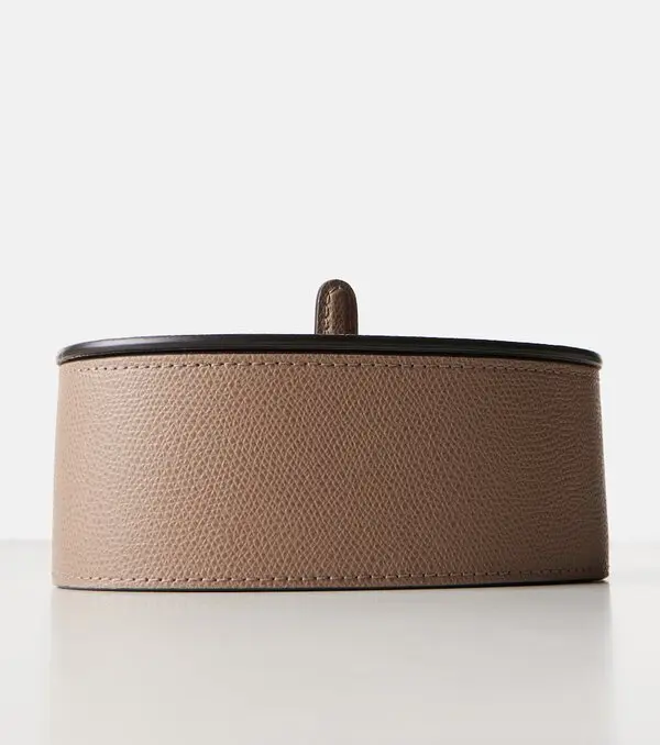 GIOBAGNARA Harris Small Leather Box - Grey