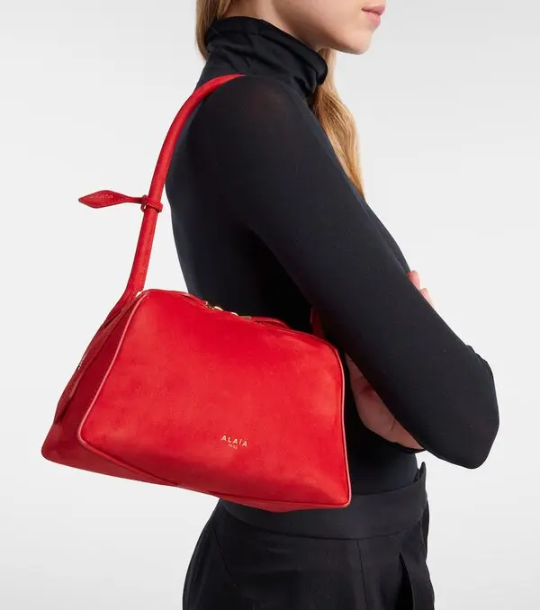 Alaïa Le Bouledogue Small Shoulder Bag - Red