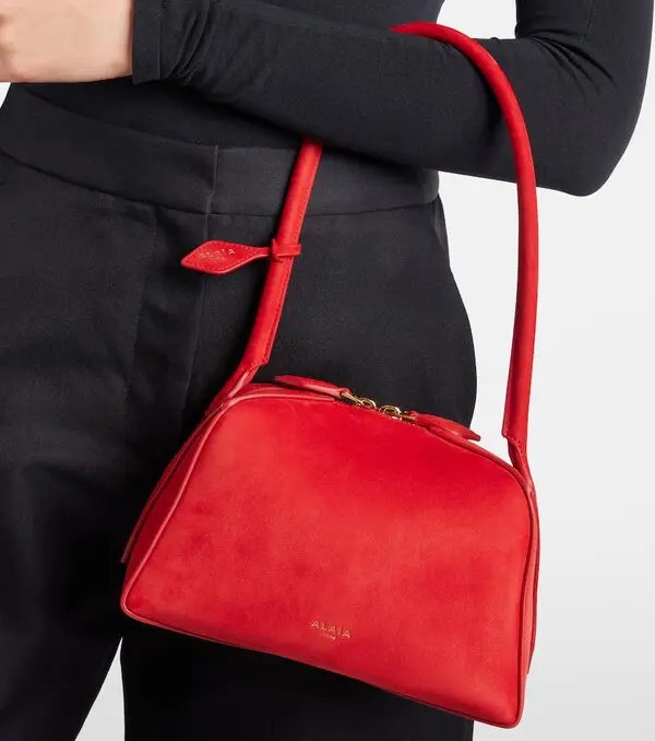 Alaïa Le Bouledogue Small Shoulder Bag - Red