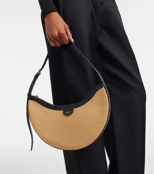 Alaïa Demi Lune Shoulder Bag - Beige