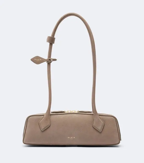 Alaïa Le Teckel Small Leather Shoulder Bag - Beige