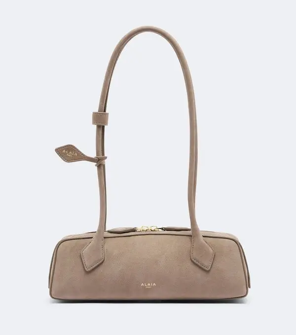 Alaïa Le Teckel Small Leather Shoulder Bag - Beige
