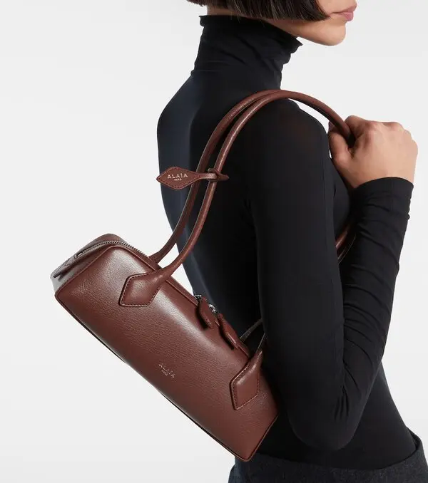 Alaïa Le Teckel Small Leather Shoulder Bag - Brown