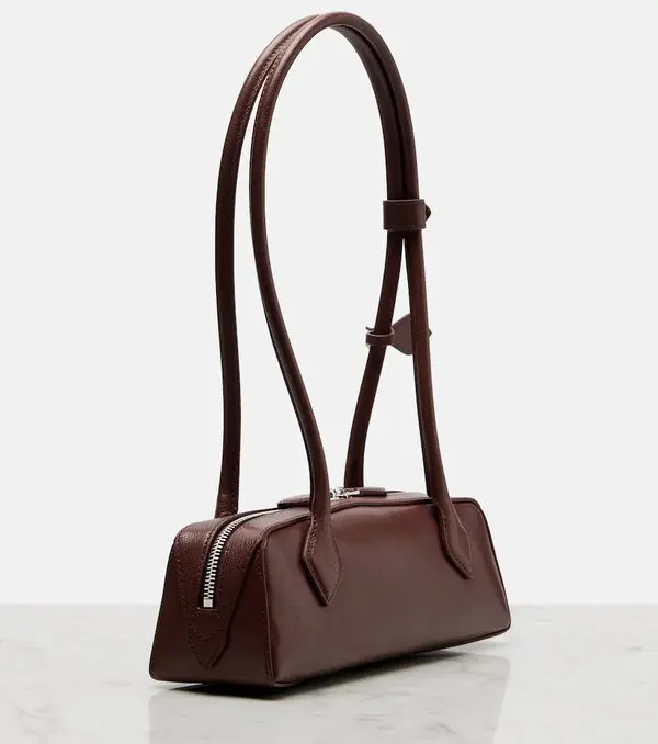 Alaïa Le Teckel Small Leather Shoulder Bag - Brown