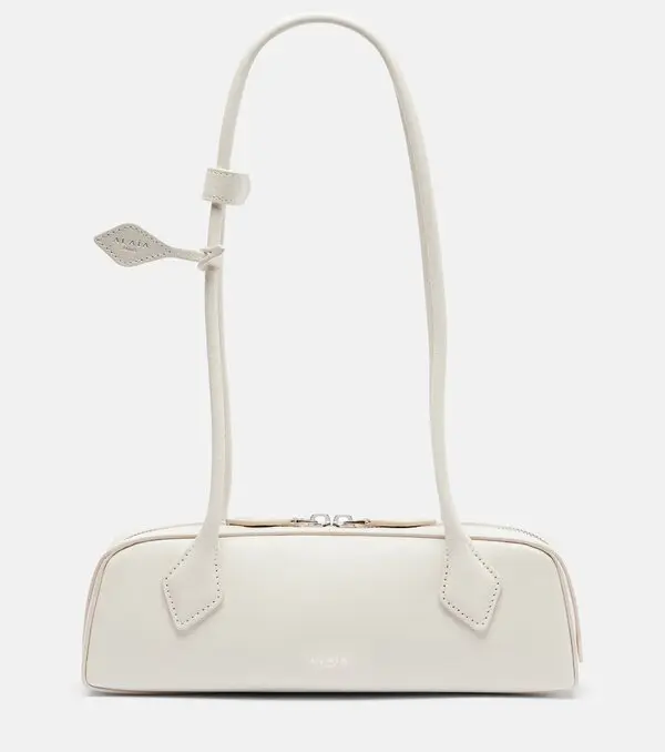 Alaïa Le Teckel Small Leather Shoulder Bag - White