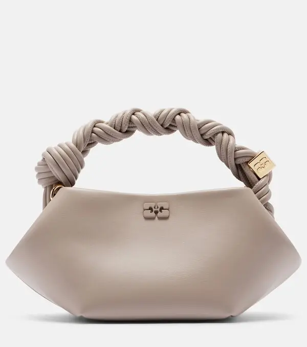 GANNI Bou Mini Top-handle Bag - Grey