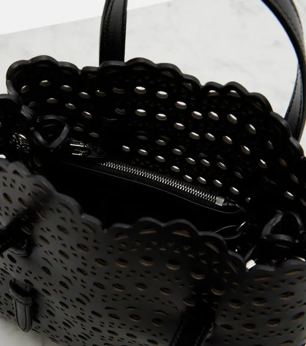 Alaïa Mina 20 Vienne Leather Top-handle Bag - Black