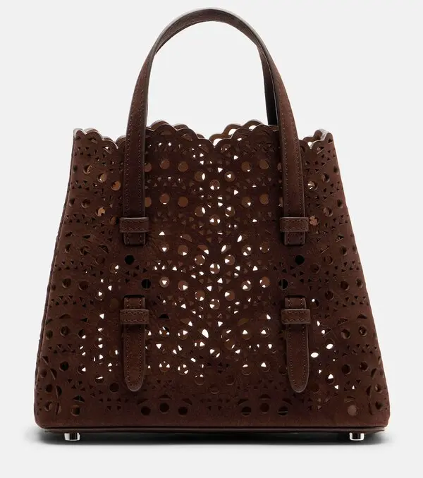Alaïa Mina 20 Vienne Leather Top-handle Bag - Brown