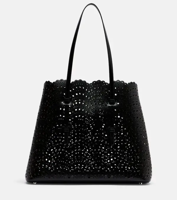Alaïa Vienne Leather Tote Bag - Black