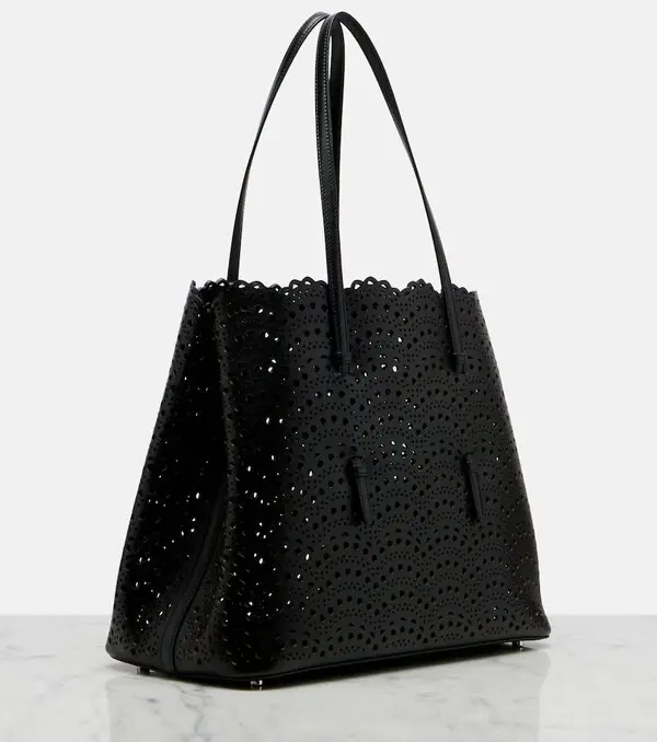 Alaïa Vienne Leather Tote Bag - Black