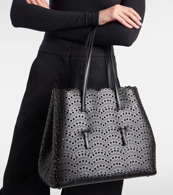 Alaïa Vienne Leather Tote Bag - Black