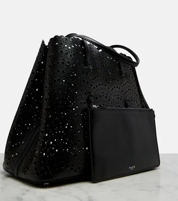 Alaïa Vienne Leather Tote Bag - Black