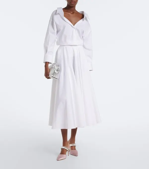 Manolo Blahnik Embellished Satin Mules