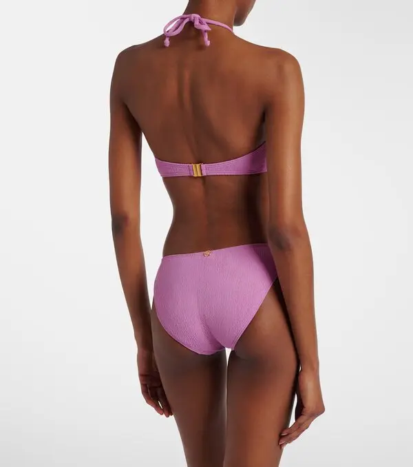 VIX PAULA HERMANNY Kiana Carol Beaded Bikini Top - Pink