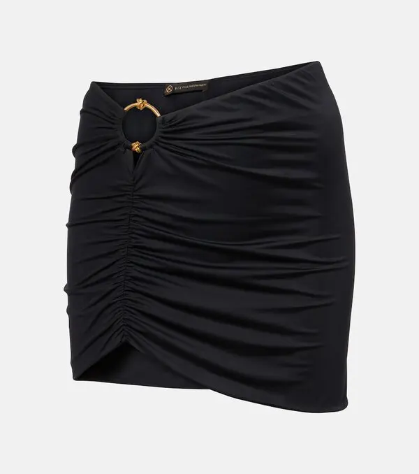 VIX PAULA HERMANNY Embellished Mini Skirt - Black