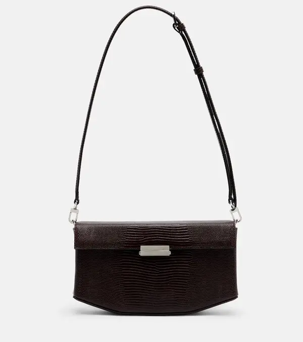 TOTEME Small Leather Shoulder Bag - Brown