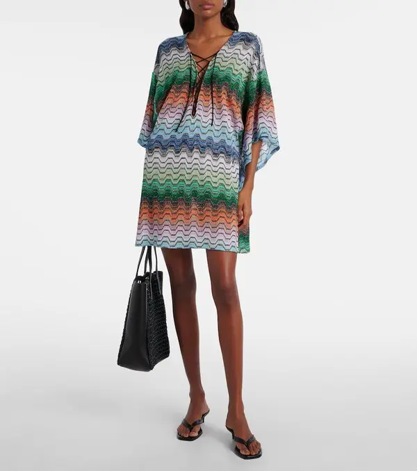 Missoni Wave Lamé Beach Dress - Multicoloured