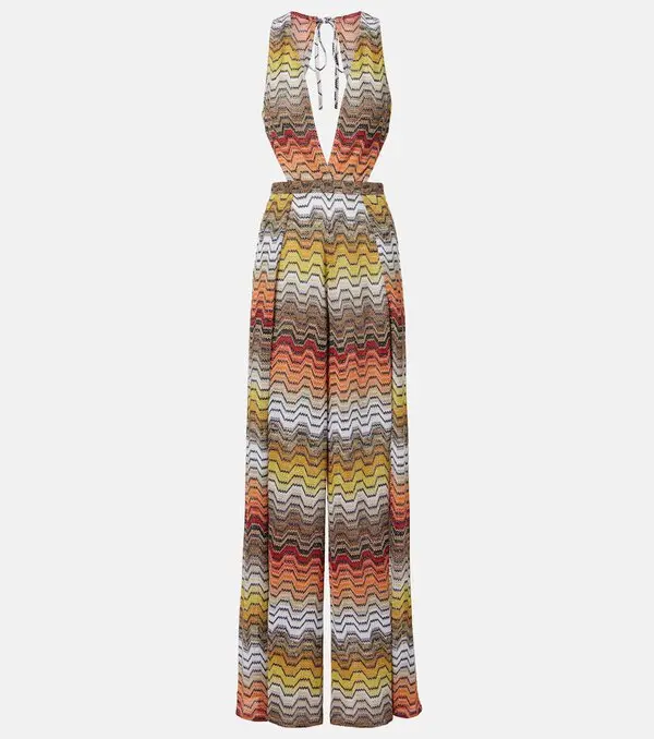 Missoni Wave Lamé Jumpsuit - Multicoloured