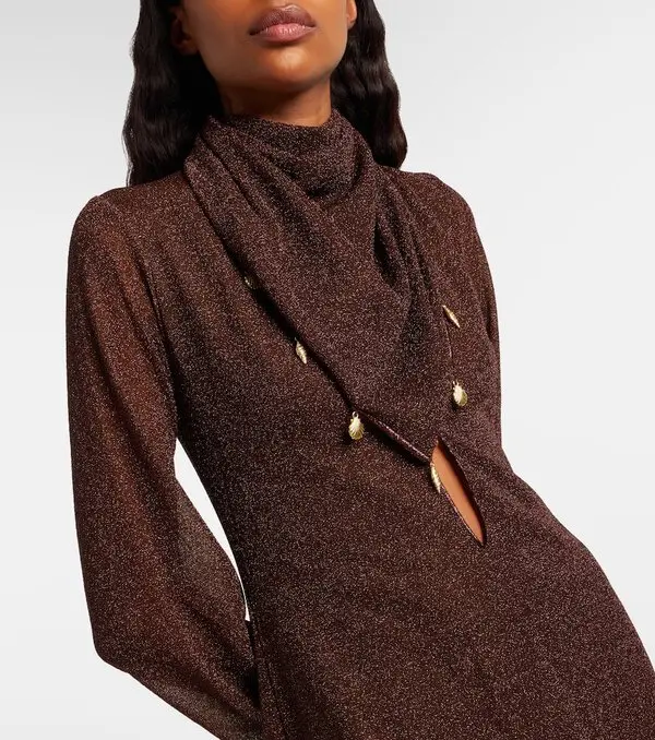 Oseree Lumière Embellished Scarf