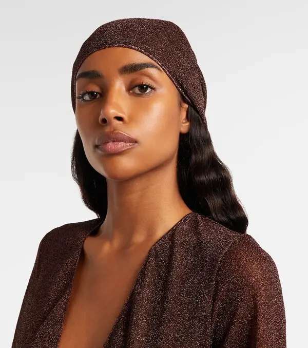 Oseree Lumière Embellished Scarf
